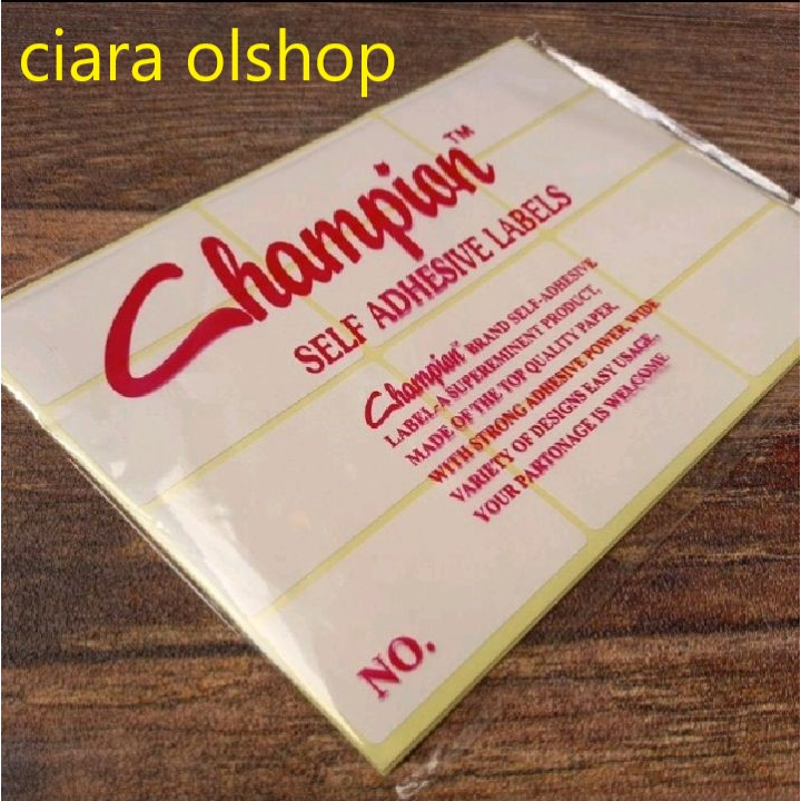 Jual LABEL NAMA / LABEL UNDANGAN / LABEL HARGA (1 PAK ISI 7 LEMBAR ...