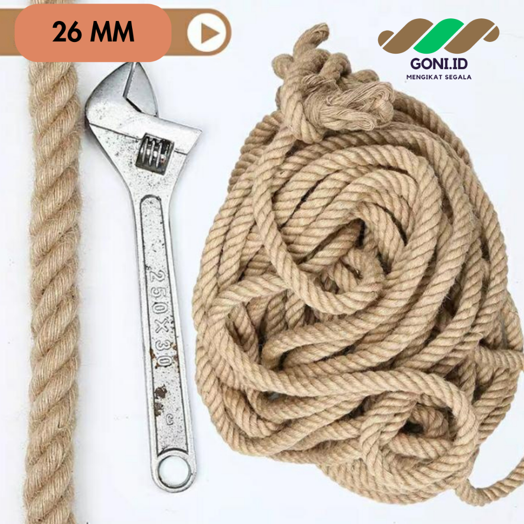 Jual Tali Tambang Besar 26mm / Tali Tarik Tambang/ Tali Rami Goni Besar ...