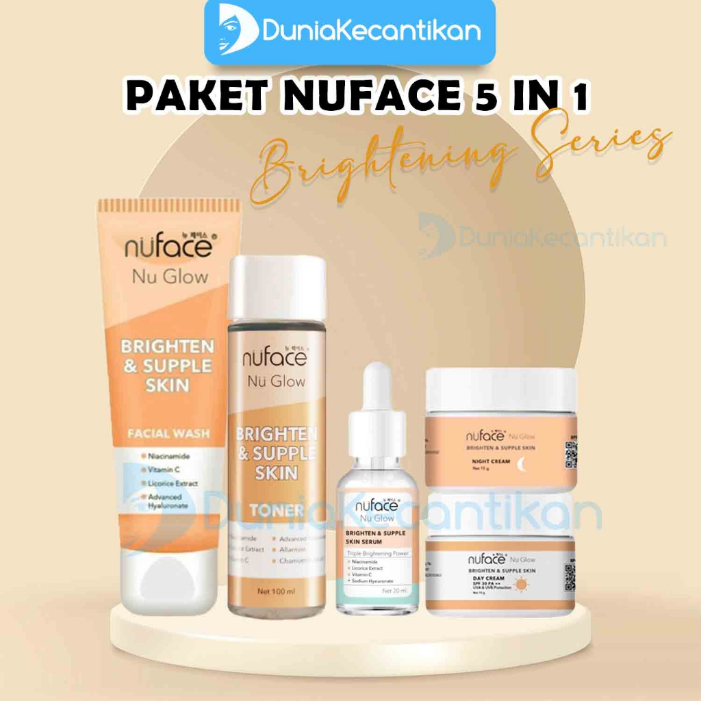 Jual Nuface Skincare Fuji Brighten & Supple Skin Paket Brightening Nu ...