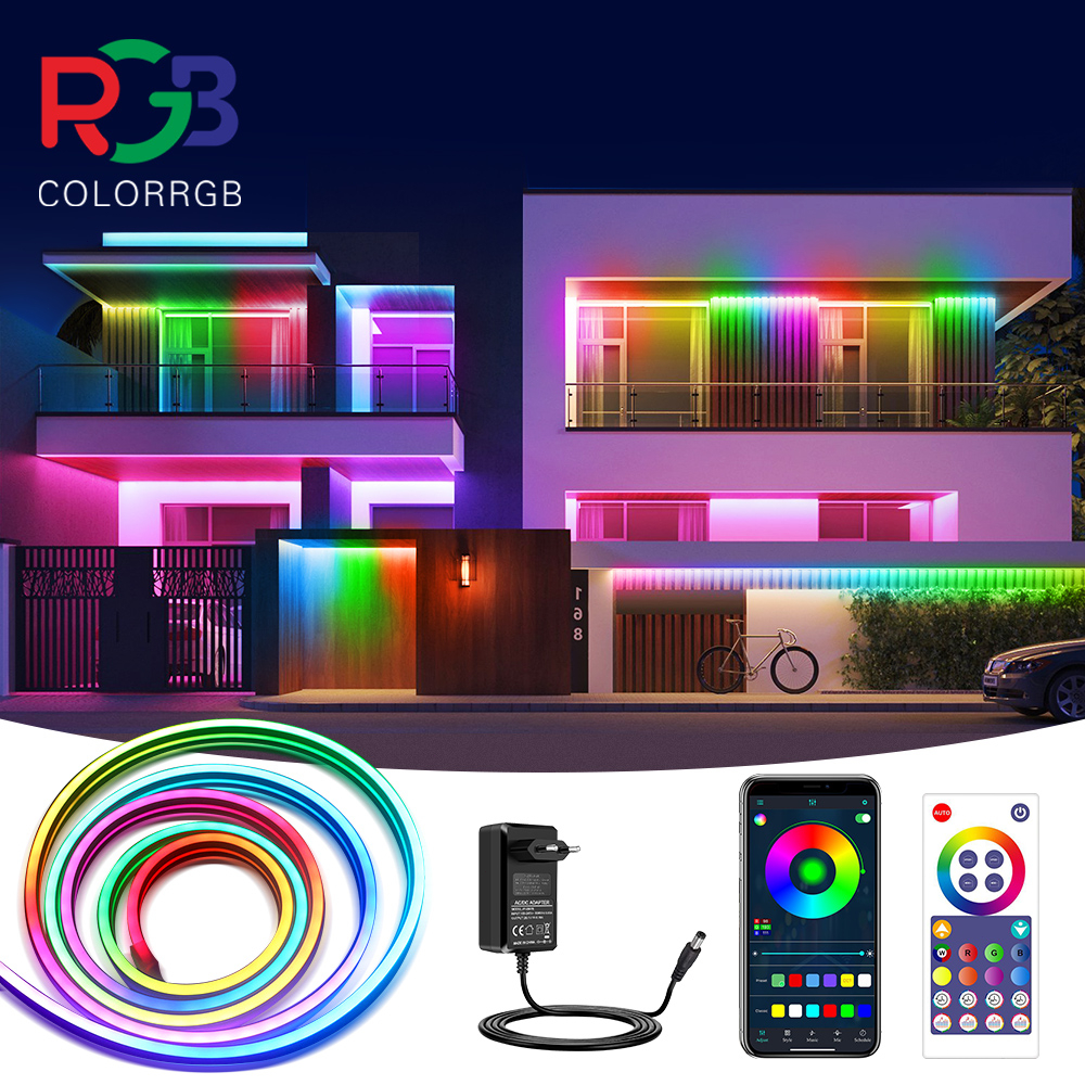Jual Smart led strip light LED neon flex lampu RGBIC mimpi warna kamar ...
