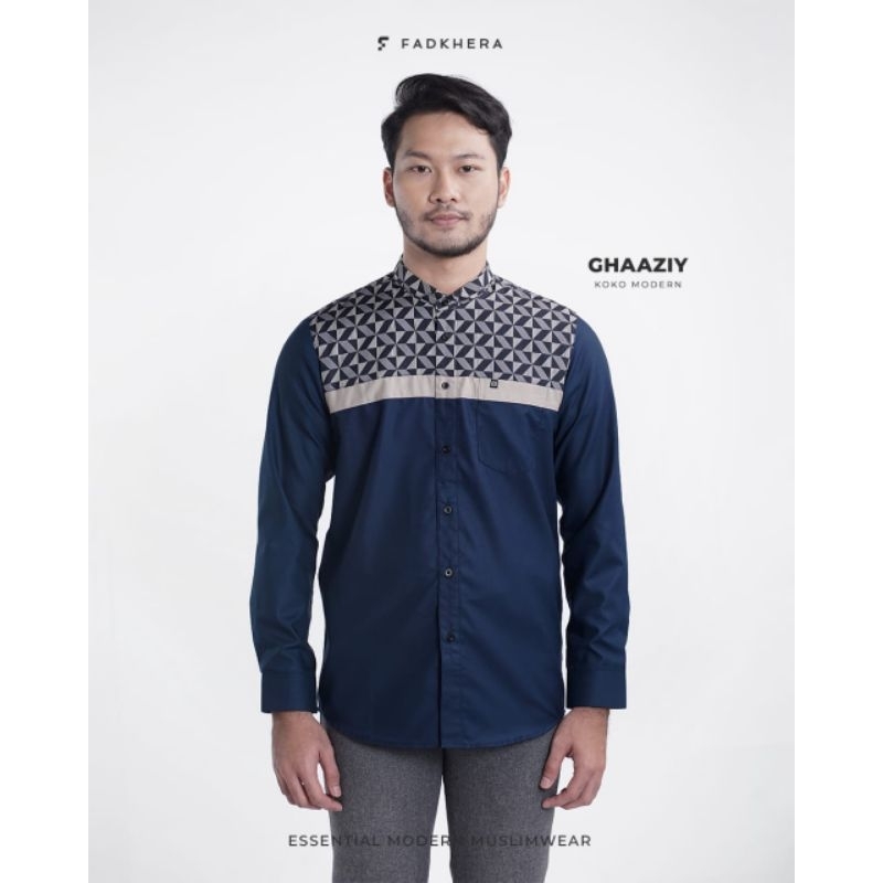 Jual BAJU KOKO MODERN GHAAZIY FADKHERA | Shopee Indonesia