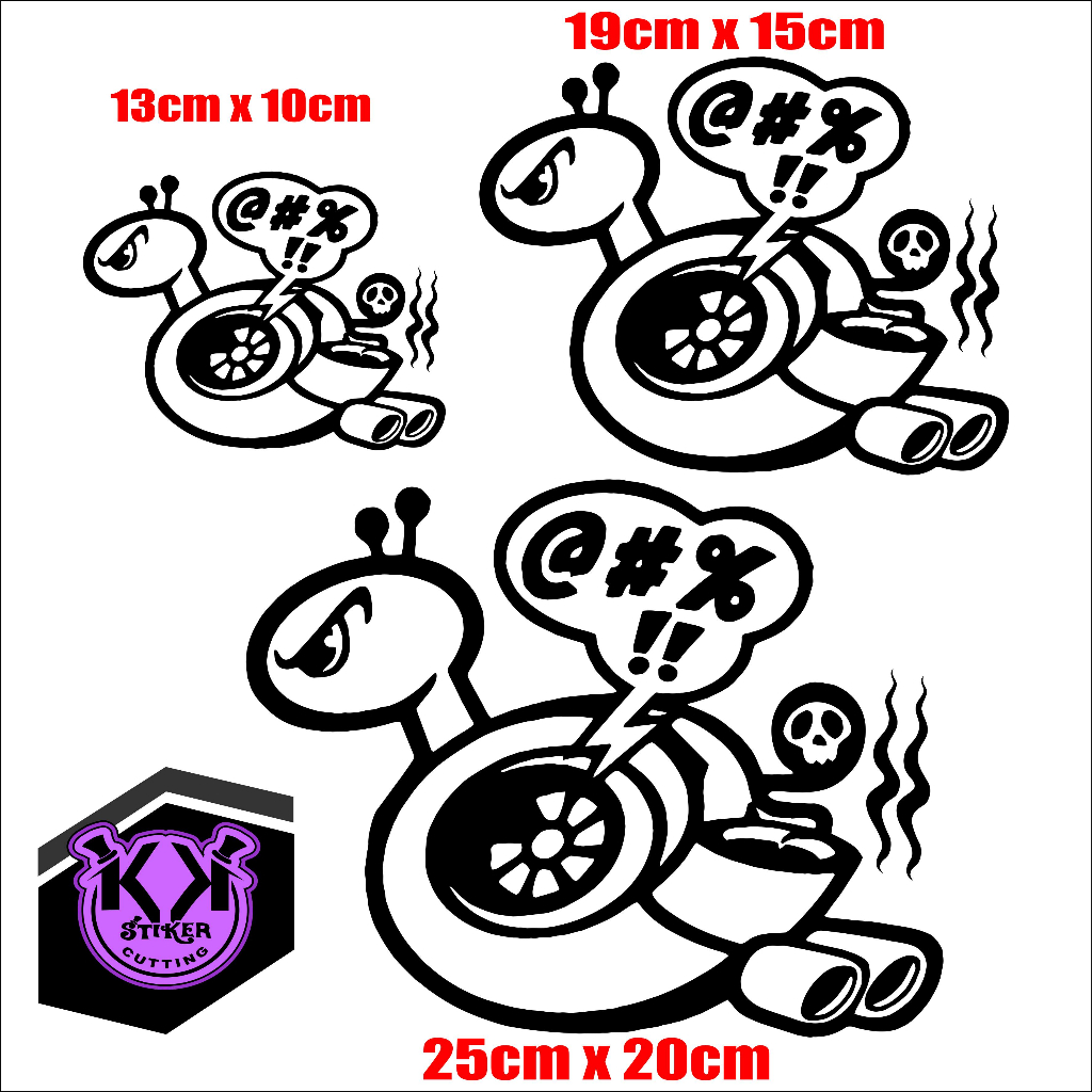 Jual SC.162/STICKERCUTTING/STIKER SIPUT RACING/STIKER SIPUT TURBO ...