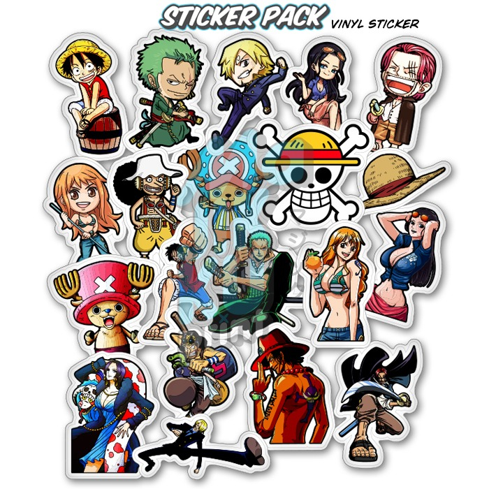 Jual Sticker Pack Anime ONE PIECE | Vinyl & Hologram | Shopee Indonesia