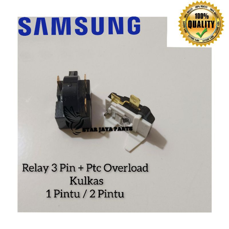 Jual Relay Pin 3 + Ptc Overload Kulkas Samsung 1 Pintu dan 2 Pintu | Shopee Indonesia