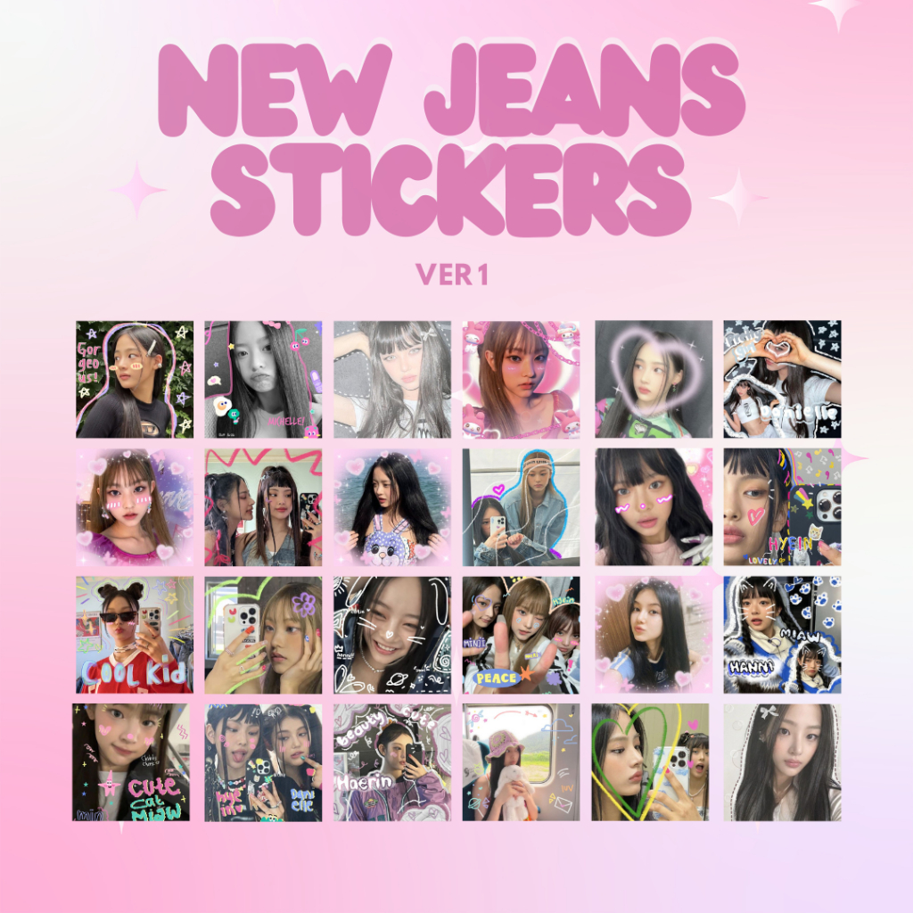 Jual [90PCS] NEW JEANS LOVE MAIL STICKER FREBIESS STICKER DECO KPOP | Shopee Indonesia