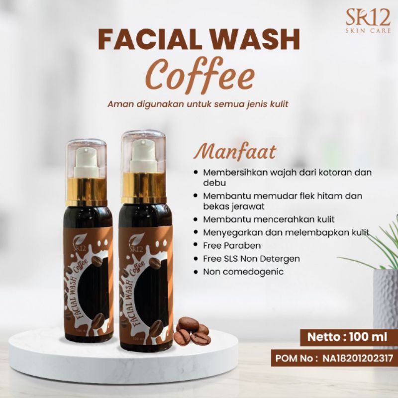 Jual FACIAL WASH COFFEE SR12 / COFFEE HERBAL / SABUN FLEK HITAM / SABUN ...