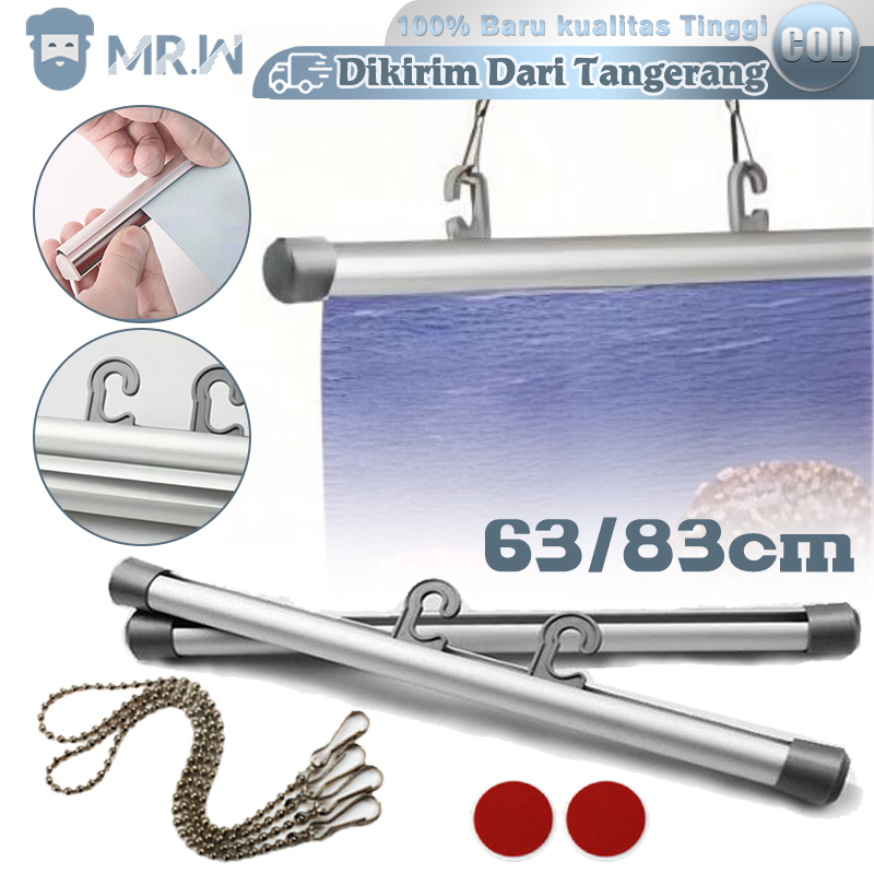 Jual Roll Up Banner Poster 1set Gantungan Poster Frame Hanger Paduan ...