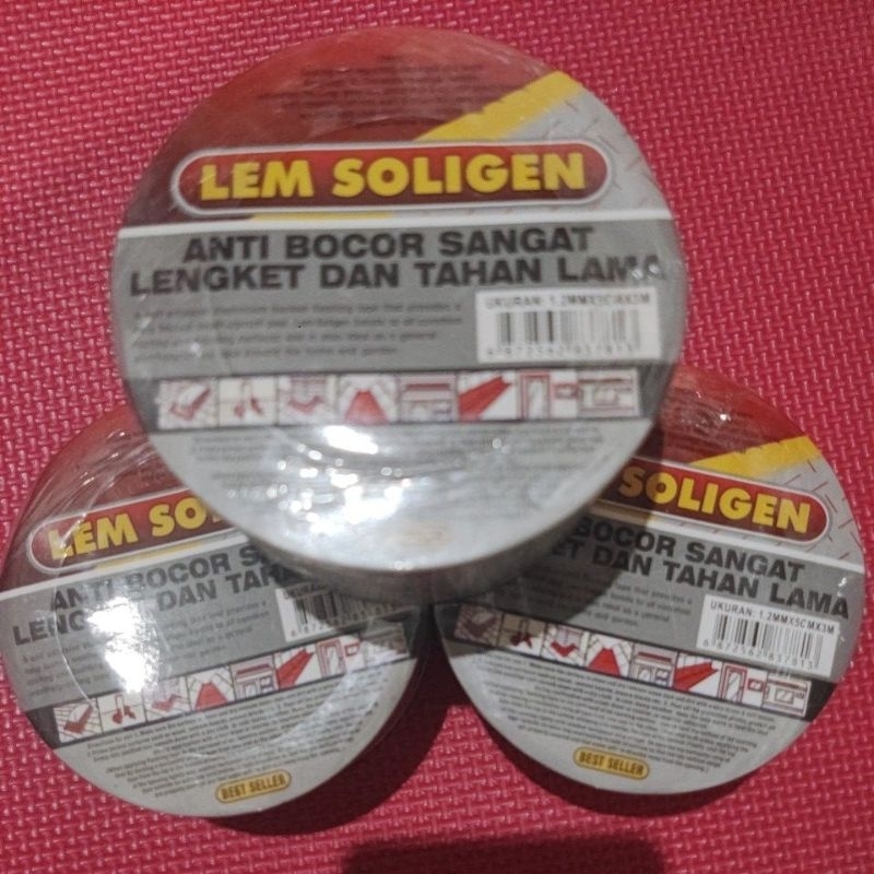 Jual Lem Soligen Lem Anti Bocor Lem Tambal Seng Lem Talang 3Meter | Shopee Indonesia