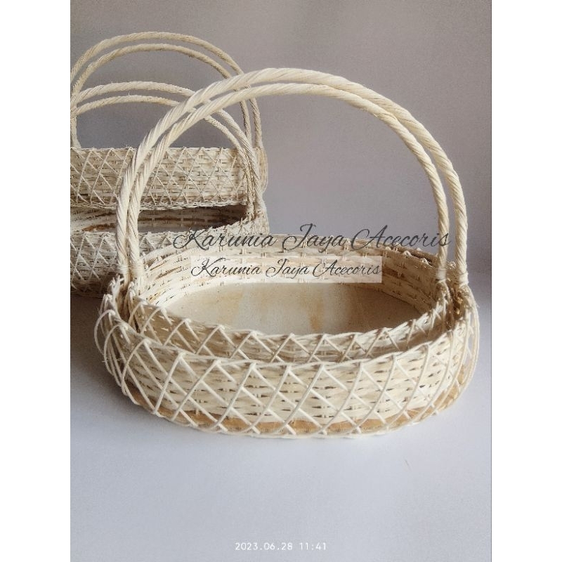 Jual Kranjang Anyaman Rotan MODEL NANAS NATURAL | Shopee Indonesia