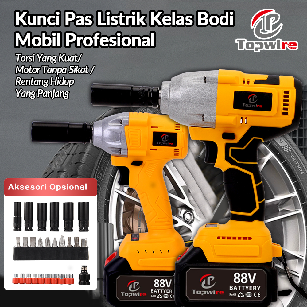 Jual Kunci Pas Dampak Tanpa Kabel, Kunci Pas Dampak Tanpa Sikat Set Torsi Maks 550N / 850Nm ...