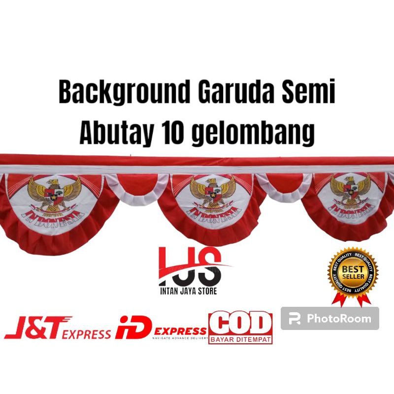 Jual Background Garuda Merah Putih Semi Abutay 10 Gelombang (Bayar ...