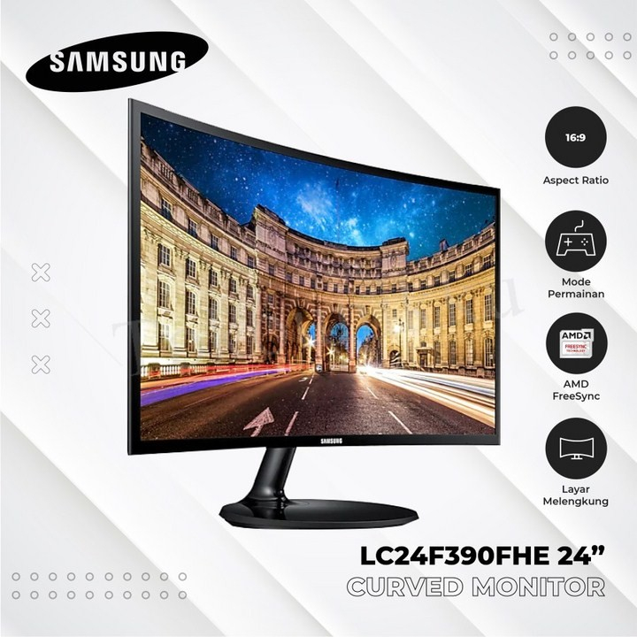 Jual SAMSUNG MONITOR CURVED 24" LC24F390 VGA+HDMI | Shopee Indonesia