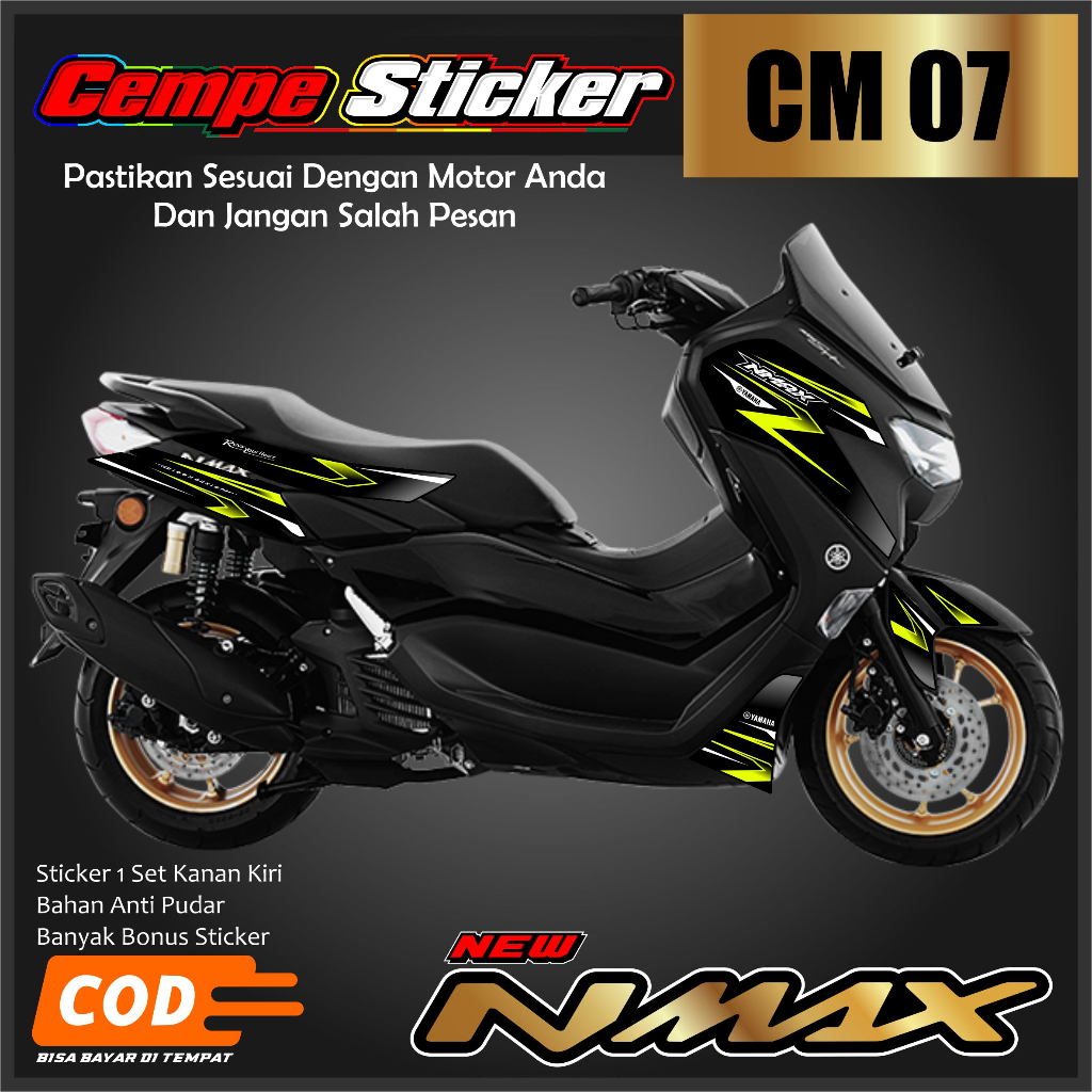 Jual Stiker Lis Variasi NMAX NEW 2020/2023 Decal Striping Standar NMAX ...