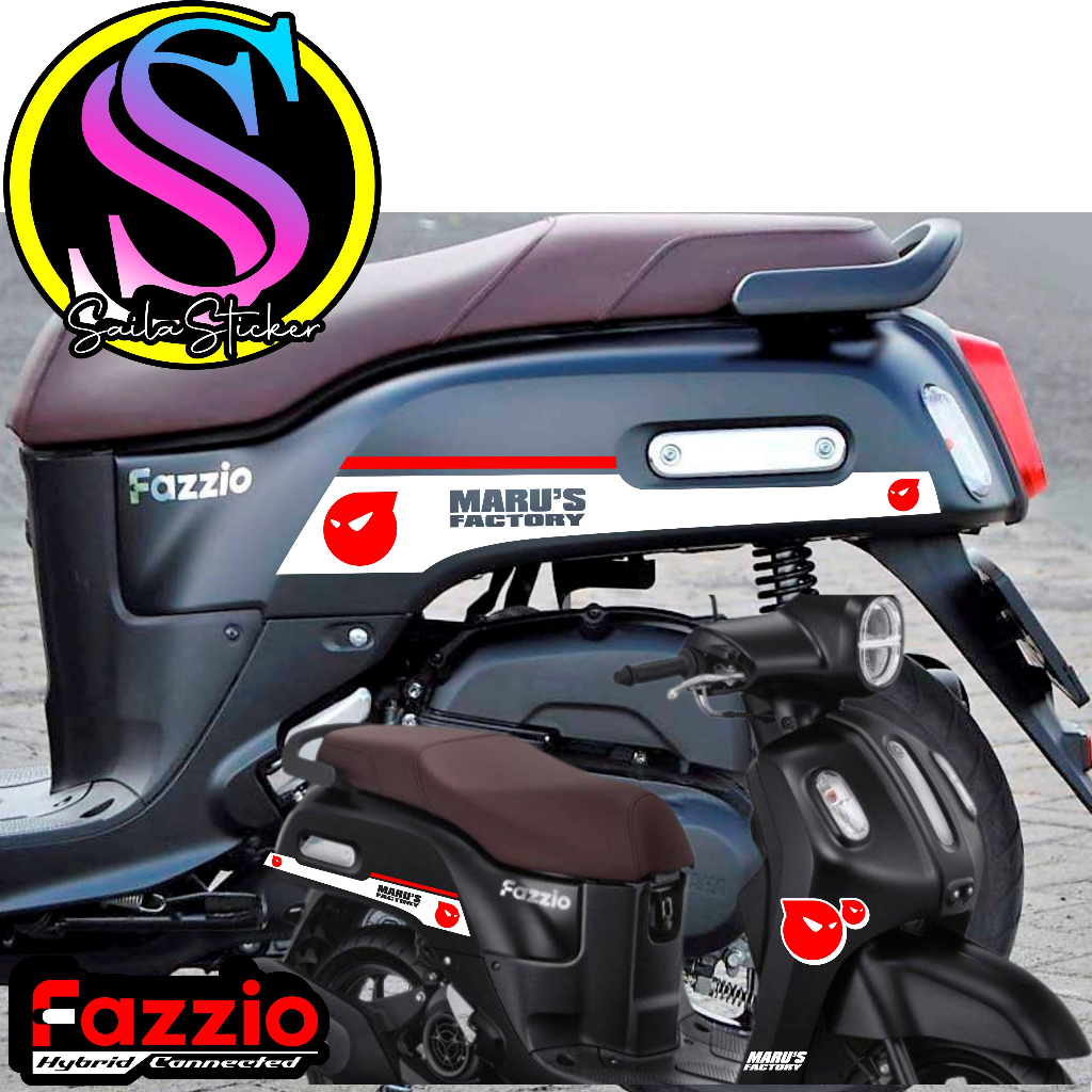Jual 168(A)/STICKER CUTTING/STICKER MOTOR/STICKER FAZZIO/STICKER LOGO ...