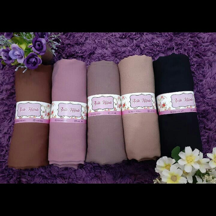 Jual Roll Hijab / Custom label hijab / Label Pengikat Kerudung ...