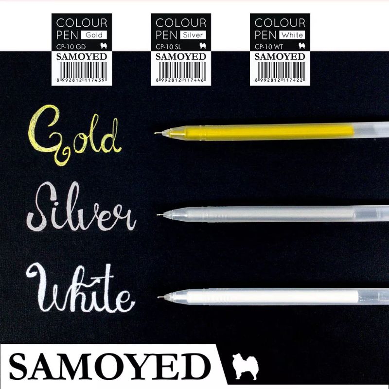 Jual pulpen putih pulpen gold bolpoint warna pulpen silver pulpen warna ...