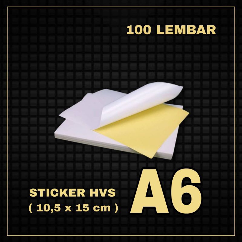 Jual STICKER HVS A6 ISI 100 LEMBAR | Shopee Indonesia