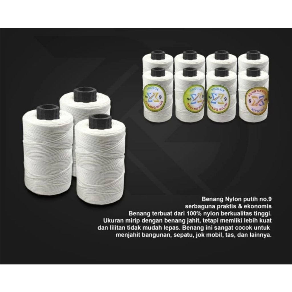 Jual Benang Nylon no.9 l Nilon l Benang Bangunan I Benang nilon ...