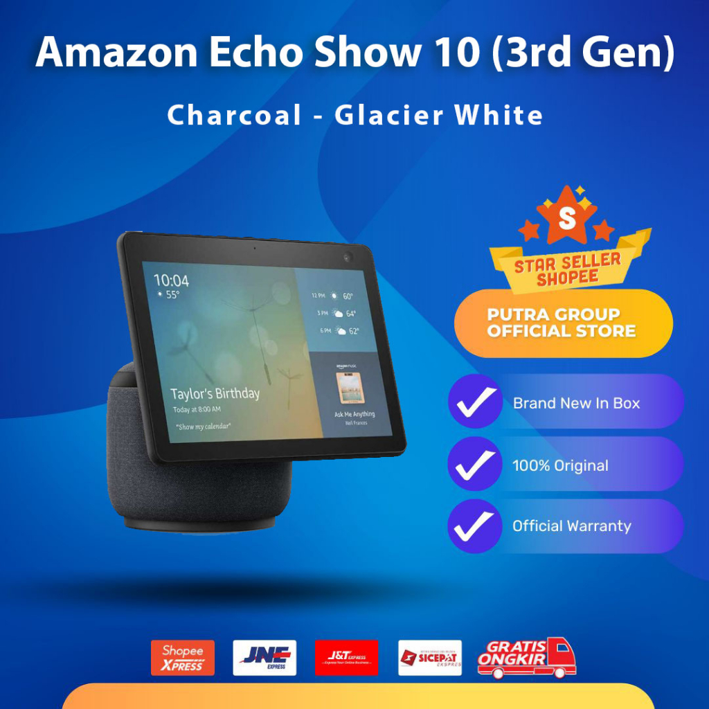 Jual Amazon Echo Show 10 (3rd Gen) | HD smart display with motion and ...