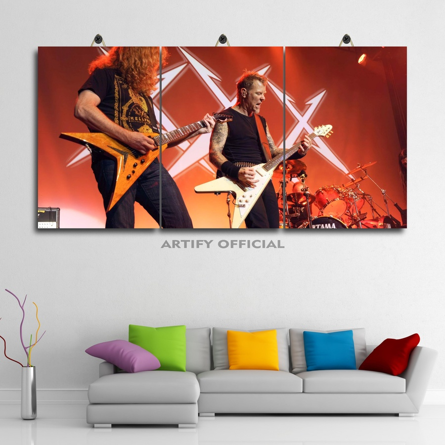 Jual POSTER KAYU MURAH ROCK BAND METALLICA 60X30 MULTI PANEL | POSTER ...