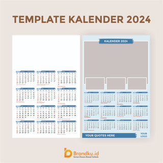 Jual TEMPLATE KALENDER 2024 CORELDRAW BISA GANTI WARNA, FONT, UKURAN ...