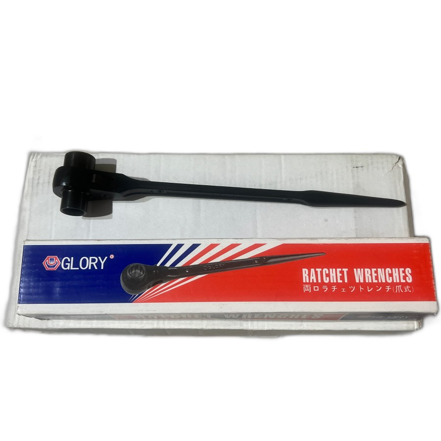 Jual Kunci Scaffolding / Double Socket Ratchet Wrench 14x17 Glory ...