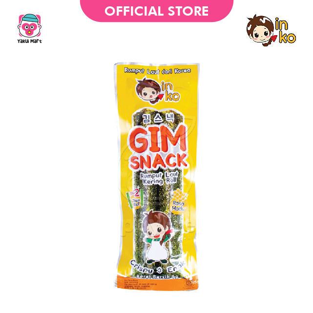 Jual Inko Gim Snack Rumput Laut Rasa Madu/Udang/Pedas | NORI SNACK ...