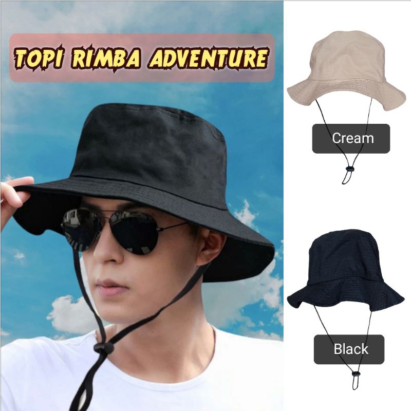 Jual Topi Rimba Adventure Outdoor - Bucket Hat Polos Camping Gunung ...