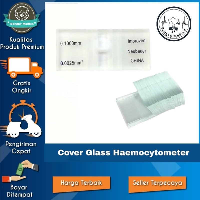 Jual Cover Glass Untuk Haemocytometer Kaca Penutup Hemocytometer | Shopee Indonesia