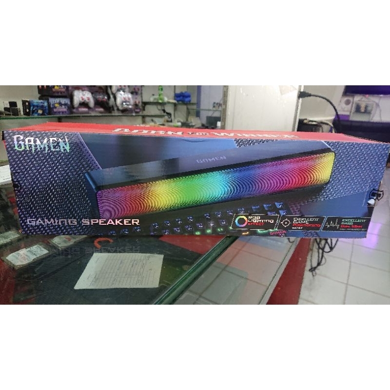 Jual GAMEN GS8 Gaming speaker Bar RGB | Shopee Indonesia