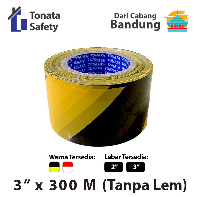 Jual Police Line Kuning Hitam / Garis Polisi 3 Inchi x 300 Meter ...