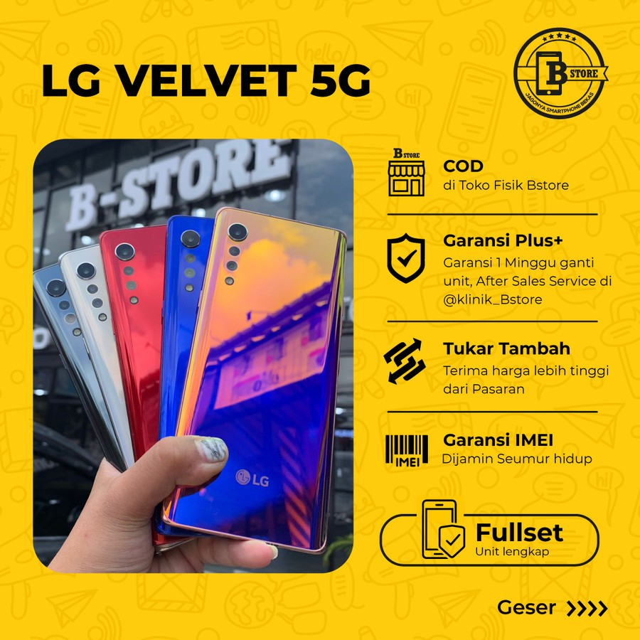 Jual LG VELVET 5G - BATANGAN - RAM 6GB / 128GB - COD JAKARTA | Shopee Indonesia