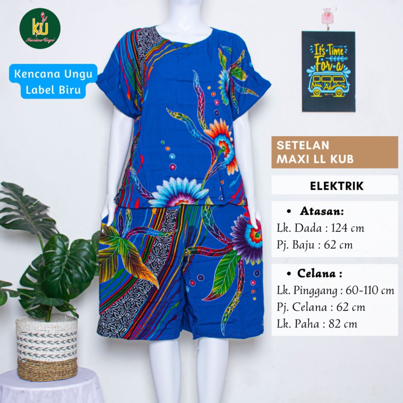 Jual BABY DOLL KENCANA UNGU STELLAN CELANA KULOT PENDEK UKURAN JUMBO LD 124 CM / LABEL BIRU BAJU ...