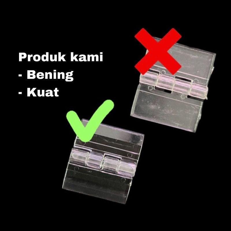 Jual ENGSEL AKRILIK 2.5cm Bening / Anti Pecah / Acrylic Hinge 25 x 33 ...