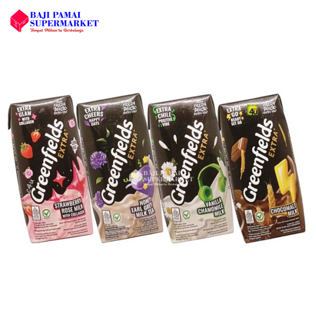 Jual Greenfields UHT Extra Milk 200ml | Shopee Indonesia