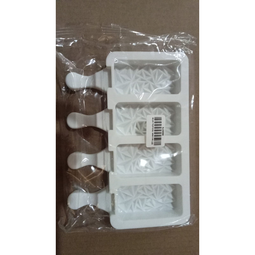 Jual SM ice cream 4 holes siku siku white / cetakan ice cream | Shopee ...