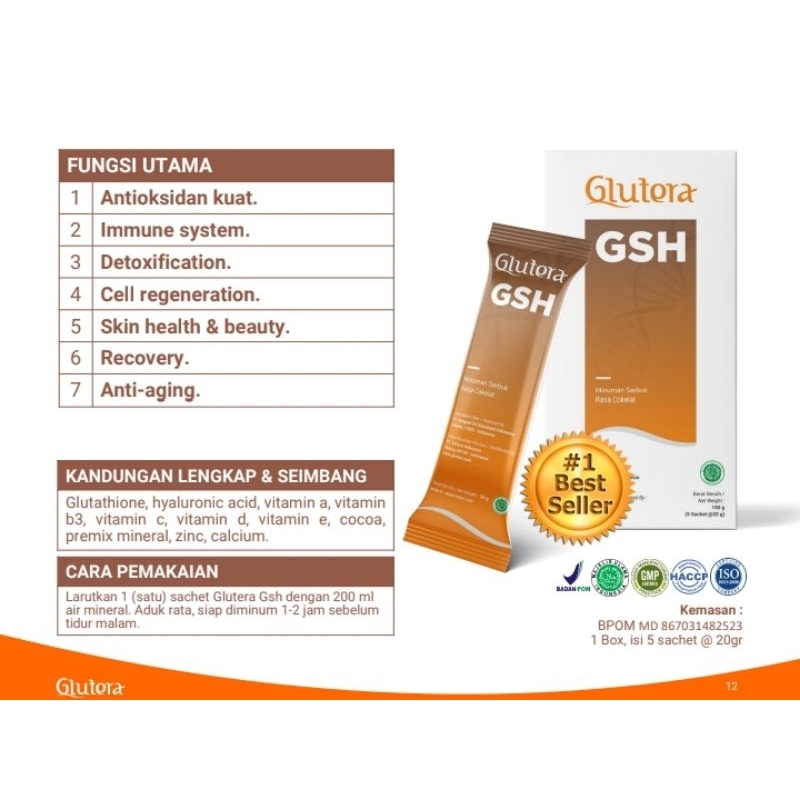 Jual Paket Glutera Glutathione - 1 paket isi 50 sachet (10 box ...
