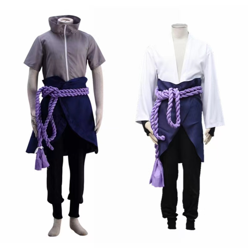 Jual Anime Cosplay Sasuke Suit Costume Halloween Cosplay Shoes Comic ...