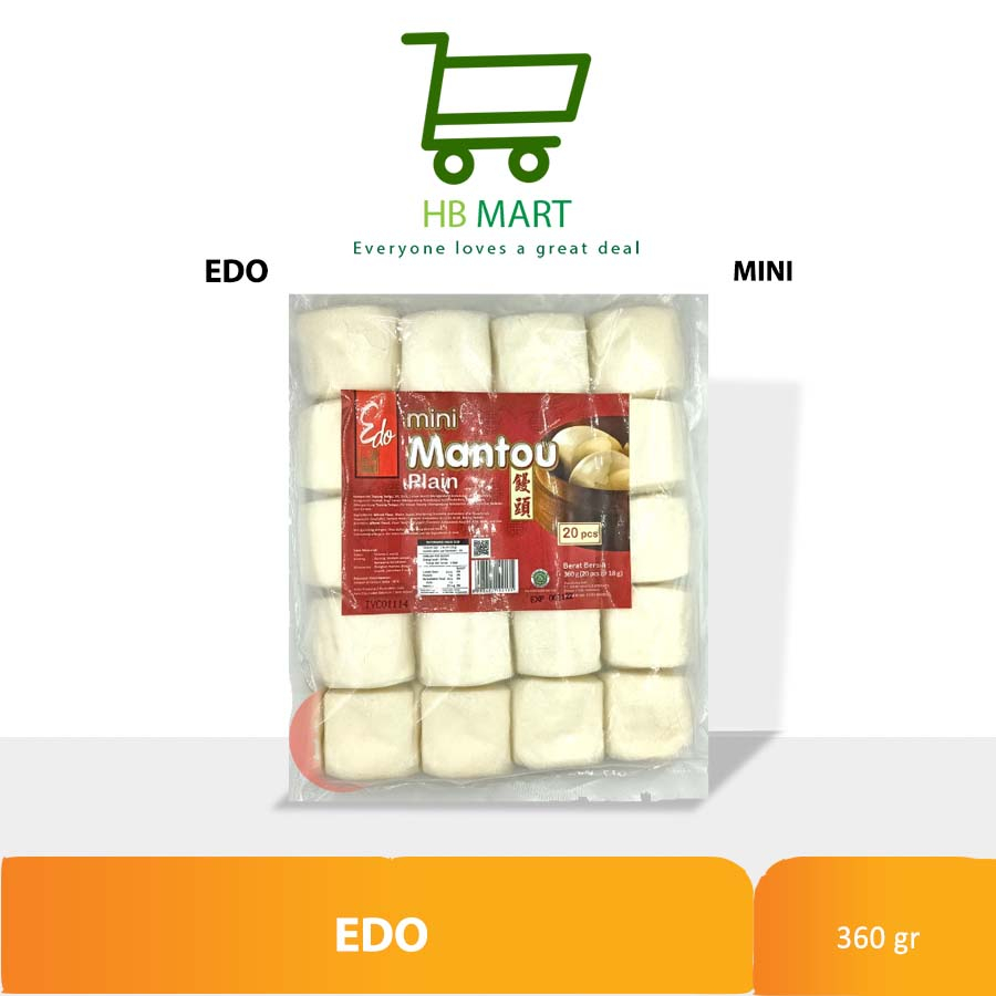 Jual Edo Mini Mantau isi 20 Plain / 360gr Edo Mantou | Shopee Indonesia
