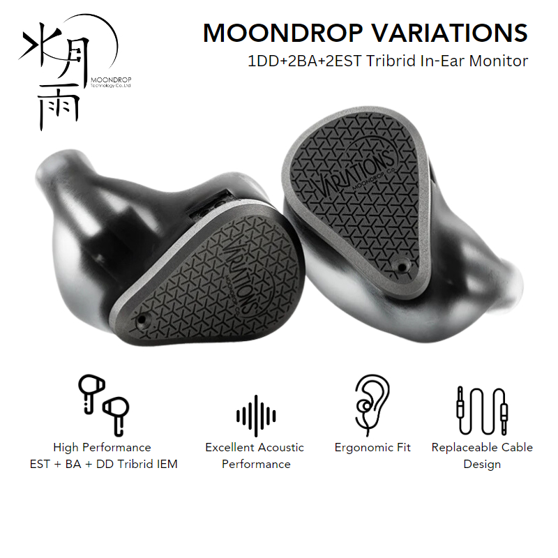 Jual Moondrop VARIATIONS 1DD+2BA+2EST In-Ear Monitor | Shopee Indonesia