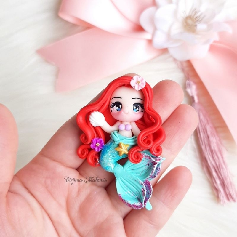 Jual boneka clay ariel handmade per (1 pcs) | Shopee Indonesia
