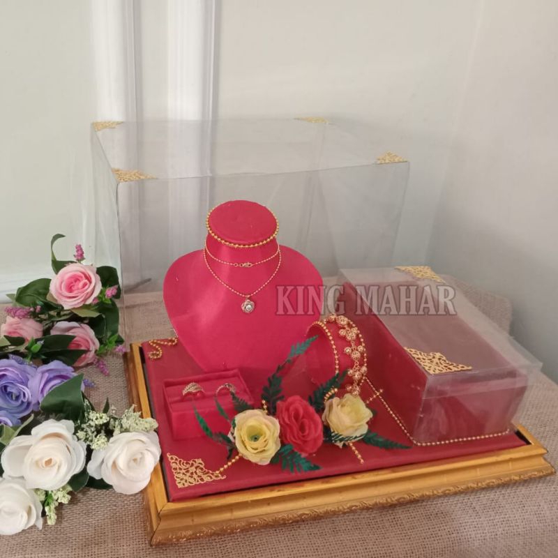 Jual BOX MAHAR LENGKAP TEMPAT SESERAHAN PERNIKAHAN FULL SET KALUNG ...
