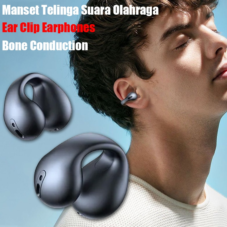 Jual Headset Bluetooth 5.3 Bluetooth Konduksi Tulang Anting-Anting Headphone Nirkabel Earphone ...