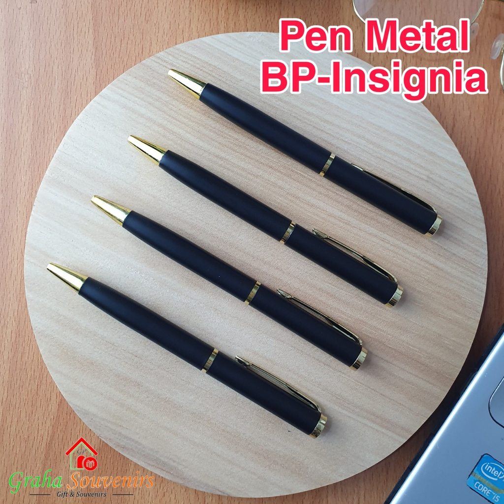 Jual Pen Besi BP-Insignia | Pen Stainless | Pen Promosi Custom | Shopee ...