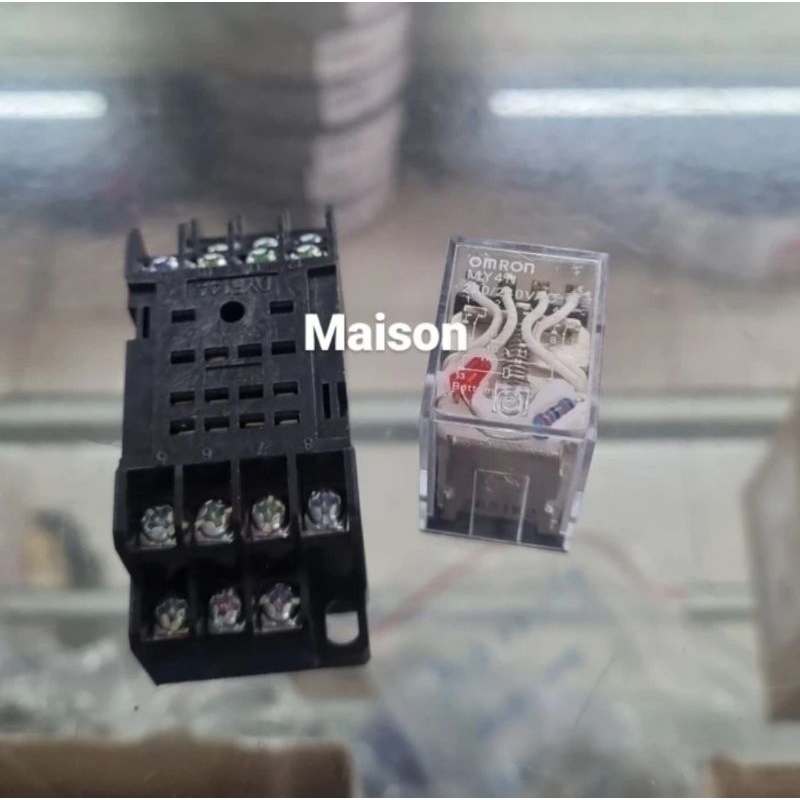 Jual Omr*n Relay MY4N 220VAC Ori Jepang + socket 14 kaki relay my4n | Shopee Indonesia