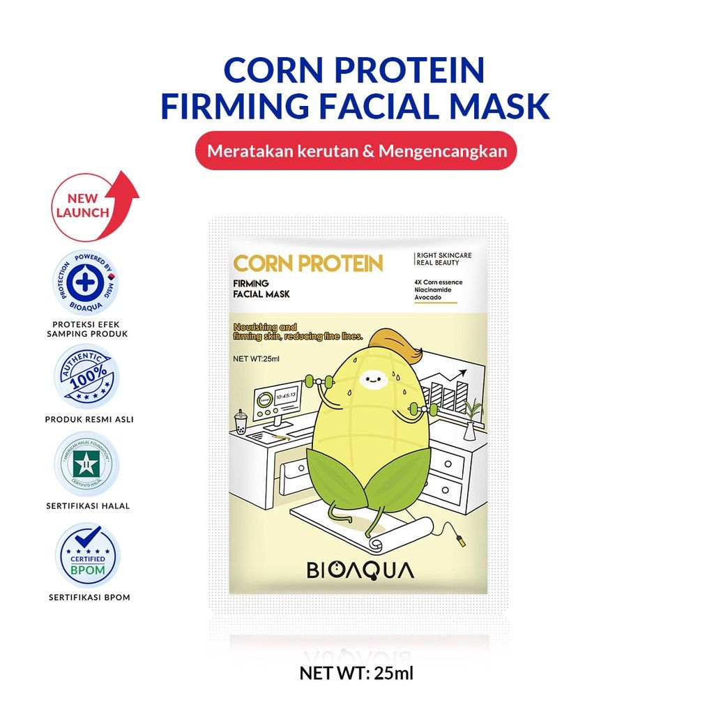 Jual BIOAQUA Sheet Mask Cereal Masker Wajah Biji Buah / Sheet Mask ...