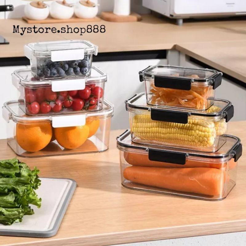 Jual Kotak Penyimpanan Makanan Kulkas Isi 3 pcs / Toples Makanan Kedap ...