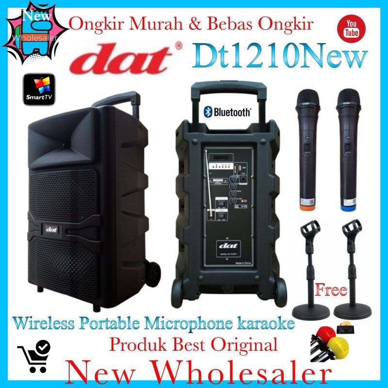 Jual speaker Aktif 12 inch Wireless portable Dat Dt1210New Original ...