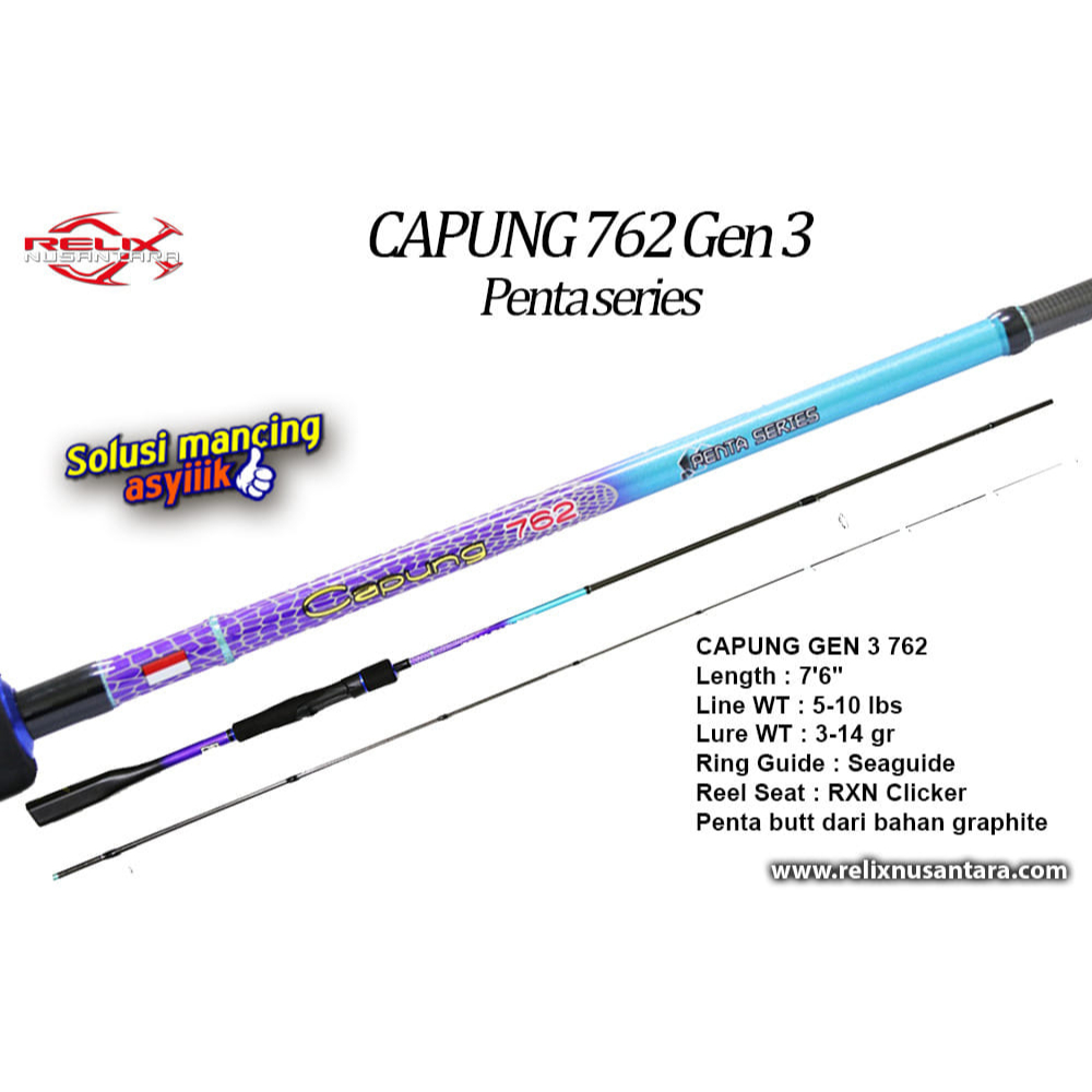 Jual Rod SPINNING CAPUNG GEN 3 PENTA SERIES | Shopee Indonesia