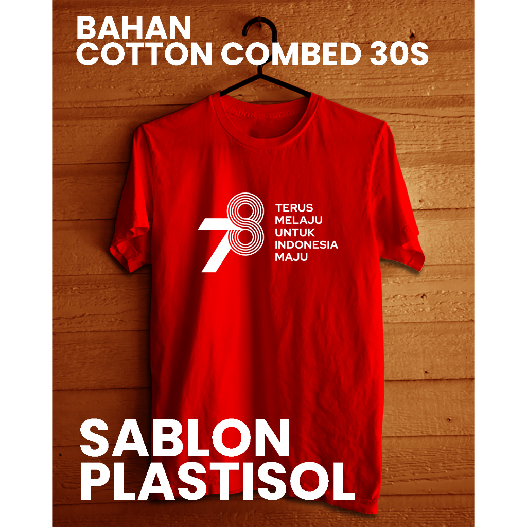 Jual KAOS 17 AGUSTUS 2023 | KAOS HUT RI KE 78 | SABLON KAOS PANITIA AGUSTUS 2023 | Shopee Indonesia